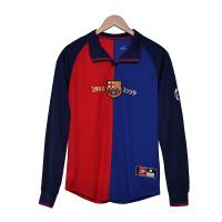 China Barcelona 1899-1999 Centennial Retro Long Sleeve Home Jersey - Classic Blue Claret Stripes Vintage Design for sale