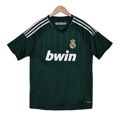 China Real Madrid 2012-2013 Away Fan Retro Jersey - Navy Blue with Yellow Accents, Customizable Options for sale