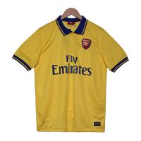 China Arsenal 2013-2014 Away Jersey Retro Fan Version - Navy Blue & Gold Design with Multiple Size Options for sale