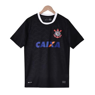 China Corinthians 2012-2013 Away Retro Jersey - Black Fan Collection Edition with Authentic Design & Breathable Fabric for sale