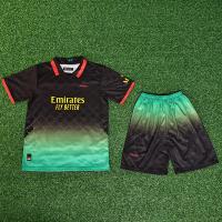 China AC Milan Children's Gradient Black Football Jersey 2025-2026 - Youth Sizes 6-14 Years with Custom Name/Number Options for sale