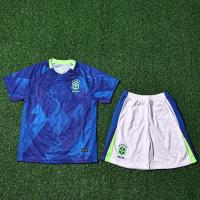 China Brazil National Team 2025-2026 Children's Away Jersey - Lightweight Quick-Drying Fabric with Mesh Ventilation for sale