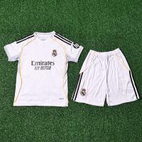 China Custom Real Madrid 2025-2026 Home Childrens Football Jersey Team Name Number for sale