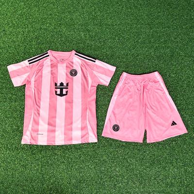 China Miami International 2025-2026 Childrens Home Jersey Lightweight Sweat Wicking Youth Soccer for sale