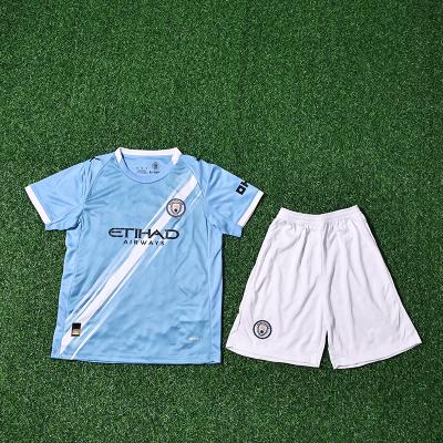 China Manchester City 2025-2026 Home Childrens Football Jersey Lightweight Custom Printing Youth S-XL for sale