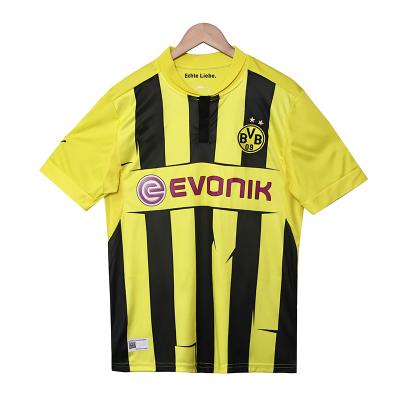 China Dortmund 2012-2013 Home Retro Football Jersey Classic Yellow Black Replica S-XXL for sale