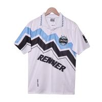 China Gremio 1995-1996 Away Retro Football Jersey Replica - Customizable Vintage Design with Blue/Black Stripes for sale