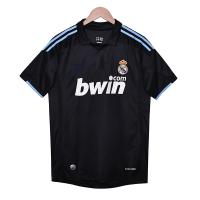 China Real Madrid 2009-2010 Away Retro Football Jersey - Classic Indigo Design with Custom Printing Options for sale