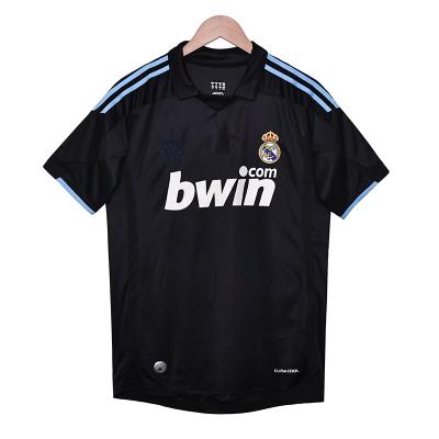 China Real Madrid 2009-2010 Away Retro Football Jersey - Classic Indigo Design with Custom Printing Options for sale