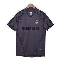 China Real Madrid 2005-2006 Second Away Retro Football Jersey - Navy Blue with Gold Accents - Custom Printing Available for sale
