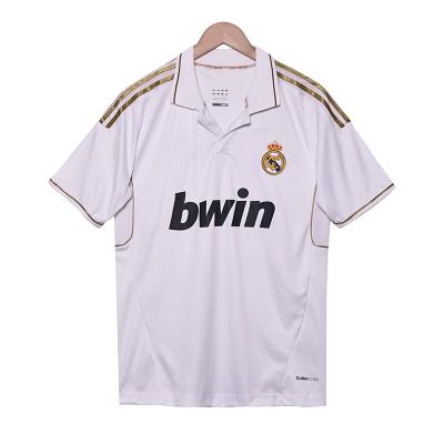 China Real Madrid 2011-2012 Home Retro Football Jersey Fan Replica - Customizable Youth & Adult Sizes for sale
