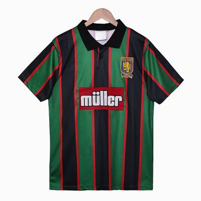 China Aston Villa Retro 1993-1995 Away Football Jersey Replica - Light Blue Navy Design with XS-5XL Sizing and Custom Printing Options for sale