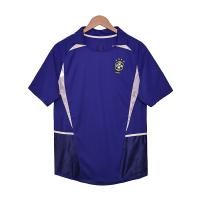 China Brazil 2002 World Cup Away Jersey Replica Customizable Size S-3XL for sale