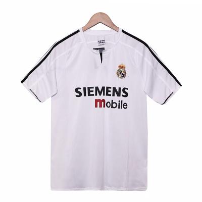 China 2003-2004 Real Madrid Home Retro Football Jersey - 100% Polyester with Custom Team Branding and Wholesale Options for sale
