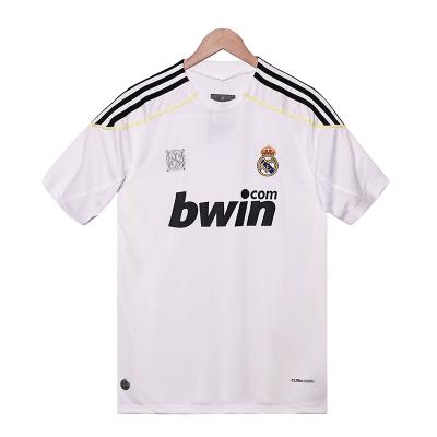 China Real Madrid 2009-2010 Season Retro Home Jersey - Authentic Replica with Custom Name & Number Printing for sale