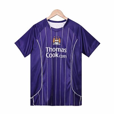 China Manchester City 2007-2008 Retro Away Jersey - Classic Replica Custom Football Shirt with Authentic Design for sale