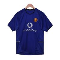 China Manchester United 2002-2003 Retro Second Away Jersey - Authentic Vintage Football Kit with Classic Design and Breathable Fabric for sale