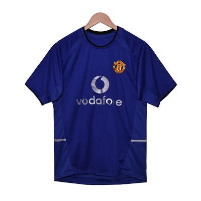 China Manchester United 2002-2003 Retro Second Away Jersey - Authentic Vintage Football Kit with Classic Design and Breathable Fabric for sale