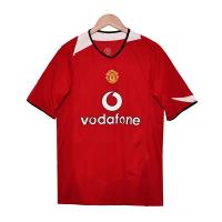 China Manchester United Retro Football Jersey 2004-2006 Season - High Quality Reproduction with Stretchable Fabric and Authentic Design for sale