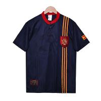China Spain Retro 1996 Away Football Jersey Classic Replica Customizable 100% Polyester for sale