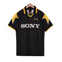 China Juventus 1995-1997 Retro Away Football Jersey - Black & Gold Stripes - Custom Printing Available for sale
