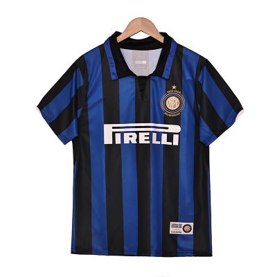 China Inter Milan 2007-2008 Home Retro Jersey - Authentic Replica with Breathable Fabric and Professional Embroidery for sale