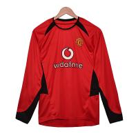 China Manchester United 2002-2003 Retro Long Sleeved Football Jersey - Authentic Design with Multiple Size Options for sale