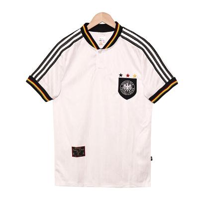 China Germany Retro 1996 Home National Team Football Jersey Classic Breathable Polyester for sale