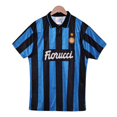 China 1992-1993 Inter Milan Retro Home Jersey - Customizable Football Shirt with Vintage Design & Multiple Sizes for sale