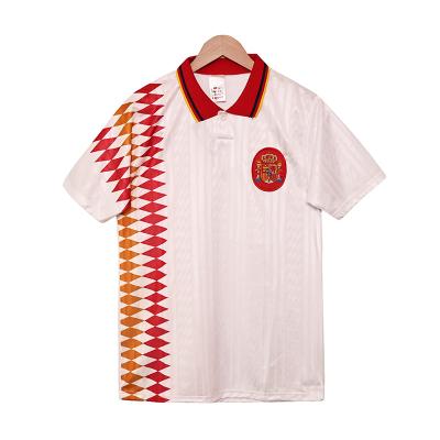 China 1994 Spanish Retro Football Jersey - Classic Away Design with Custom Name & Number Personalization - 100% Polyester Fabric for sale