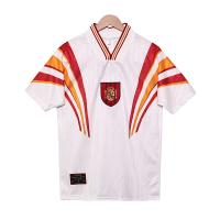 China Spain 1996 Retro Second Away Replica Football Jersey Classic Navy Blue for sale
