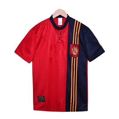 China Spain 1996 Retro Football Jersey - Authentic Replica with Custom Name & Number Printing in Multiple Sizes for sale