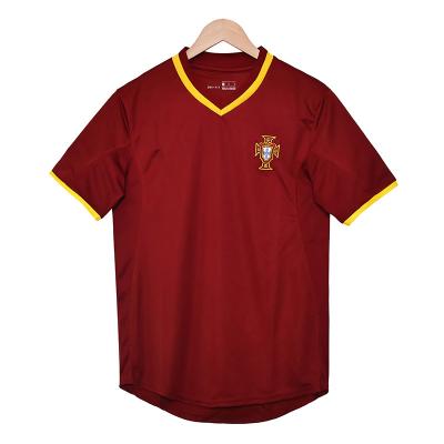 China Portugal 2000 European Cup Home Retro Football Jersey Team Customization S-XXL for sale