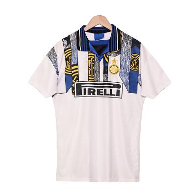 China Inter Milan 1995-1996 Away Retro Football Jersey Classic Moisture Wicking 100% Polyester for sale
