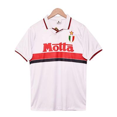 China AC Milan 1993-1994 Away Retro Jersey Replica Breathable Fabric Custom Name Number for sale