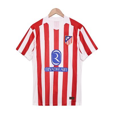 China 2025-2026 Atletico Madrid Home Player Football Jersey with Custom Logo Printing - Professional Grade Performance Fabric for sale