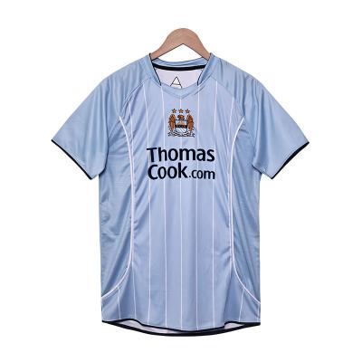 China Manchester City Retro 2007-2008 Home Football Jersey Classic Replica Custom S-5XL for sale