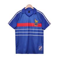 China France 1984 Home Retro Jersey Nostalgic Design Customizable Team Kit 100% Polyester for sale
