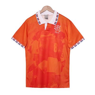 China Netherlands Retro 1996 European Cup Home Jersey High Restoration Customizable Bulk Order for sale