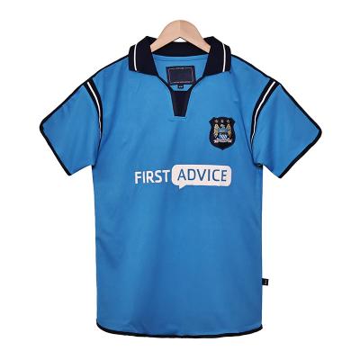 China 2002-2003 Manchester City Home Jersey Retro Classic Reproduction Sky Blue for sale