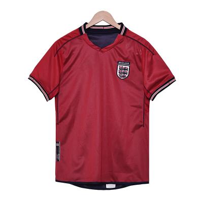 China Classic England 2002 Away Football Jersey Customized Fans Preferred Breathable Fabric for sale