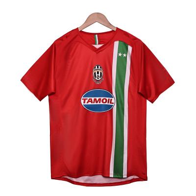 China Juventus 2005-2006 Retro Away Jersey Classic Replica - Black & Gold Design with Customization Options for sale