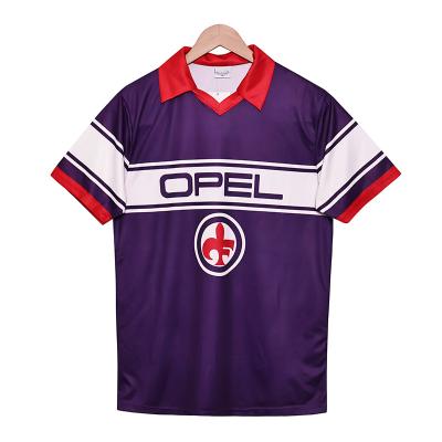 China 1984-1985 Fiorentina home retro jersey high quality replica support customization for sale
