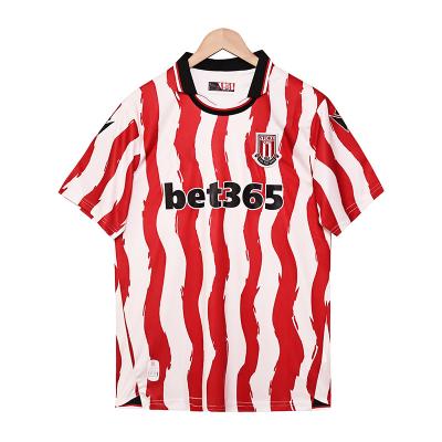 China 2025-2026 Stoke City Home Jersey Customizable Team Uniform Breathable Fabric for sale