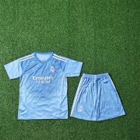 China 2025 Real Madrid Children Goalkeeper Jersey Breathable Customizable Football Kit 120-160cm for sale