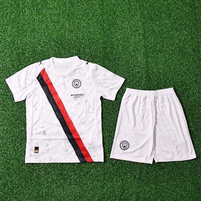 China Manchester City 2025-2026 Away Jersey for Children Breathable Fabric Youth Sizes 4-14 for sale