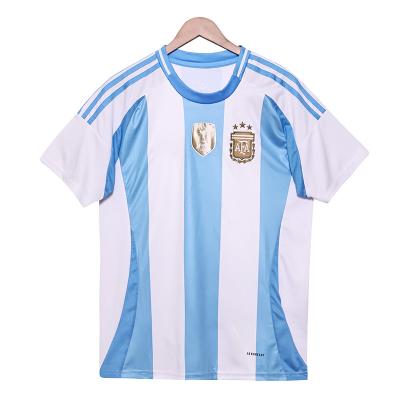 China Argentina Home Jersey 2024 Customizable Group Soccer Uniform Moisture Wicking for sale