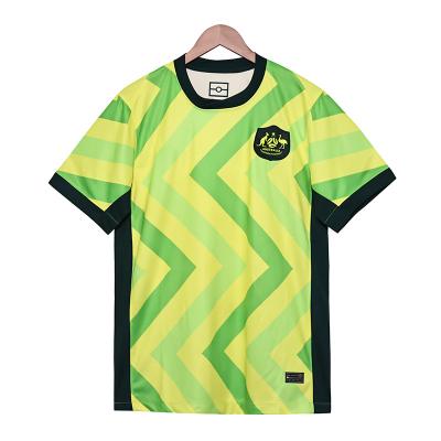 China 2025-2026 Australia Home Fan Edition Football Jersey Group Customization Breathable Fabric for sale