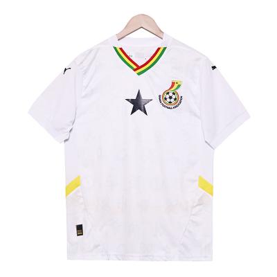 China 2025 Ghana Fan Edition Home Jersey Customizable Bulk Order Black Stars for sale