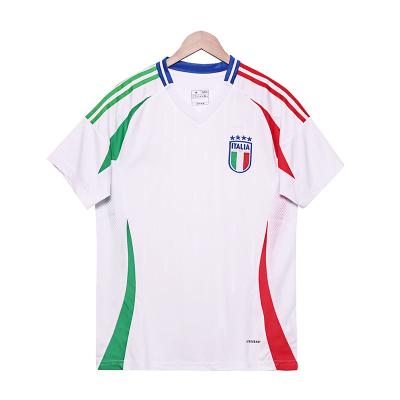 China Italy 2024 Away Fan Edition Jersey Group Customization Breathable Mesh Fabric for sale